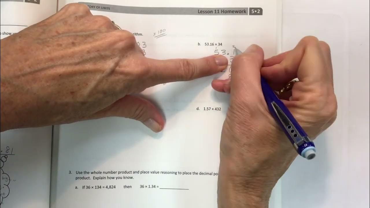 Eureka math grade 5 module 2 lesson 11 homework - YouTube