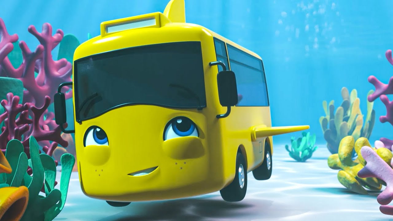 Buster In The Ocean Song - Go Buster the Yellow Bus | Nursery Rhymes ...