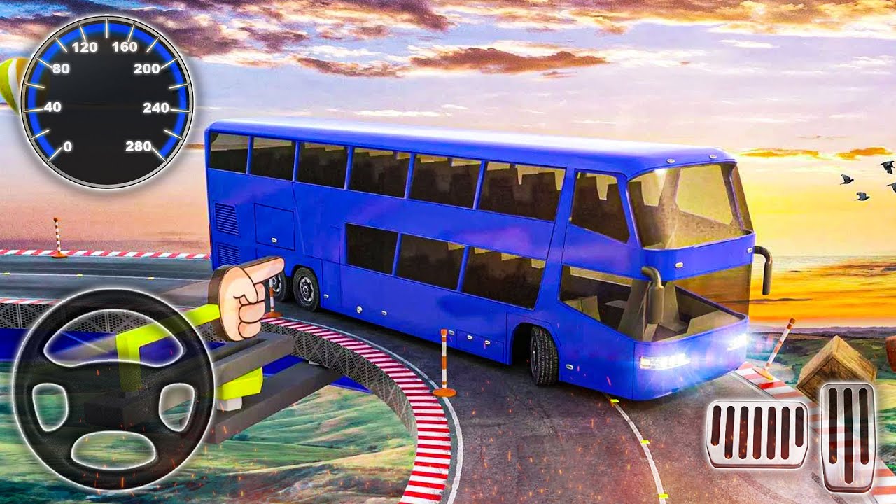 Impossible Bus Sim Track Drive Master High-Speed Bus Driving on Tough ...