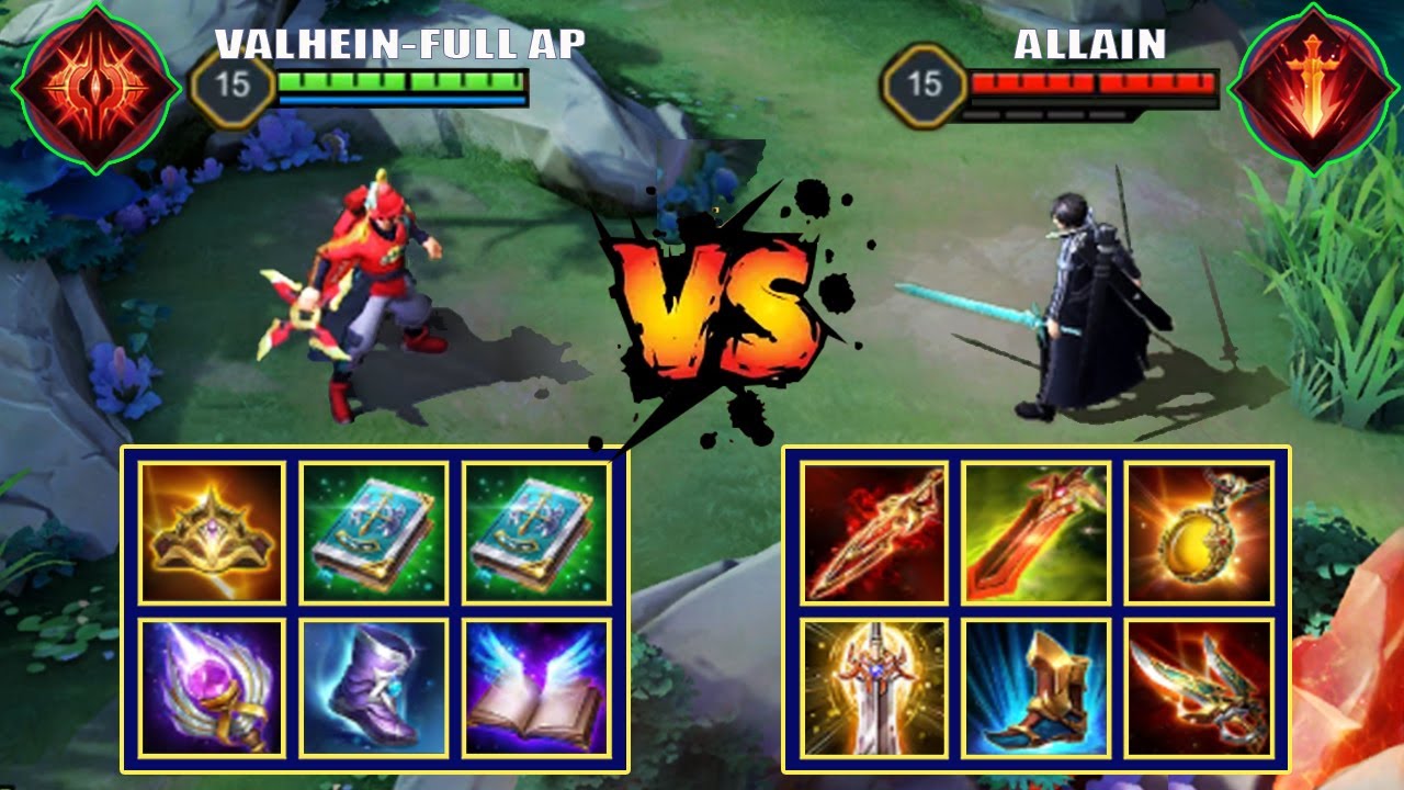 VALHEIN FULL PHÉP vs ALLAIN | SPECIAL BUILD FIGHT | Liên Quân Mobile ...