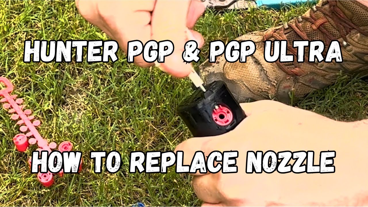 Hunter PGP How to Replace Nozzle also PGP Ultra Rotor - YouTube