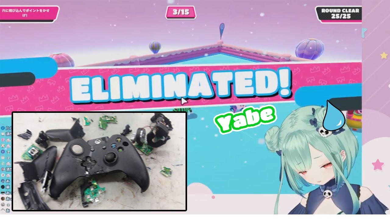 【Hololive】Rushia Broke Her Controller When Playing Fall Guys【ENG SUB ...