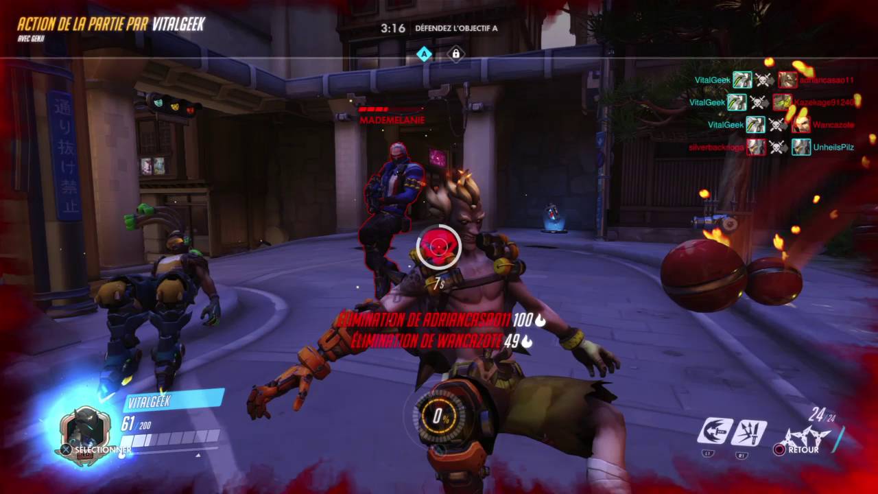 Overwatch: My best Genji ultimate ever - YouTube