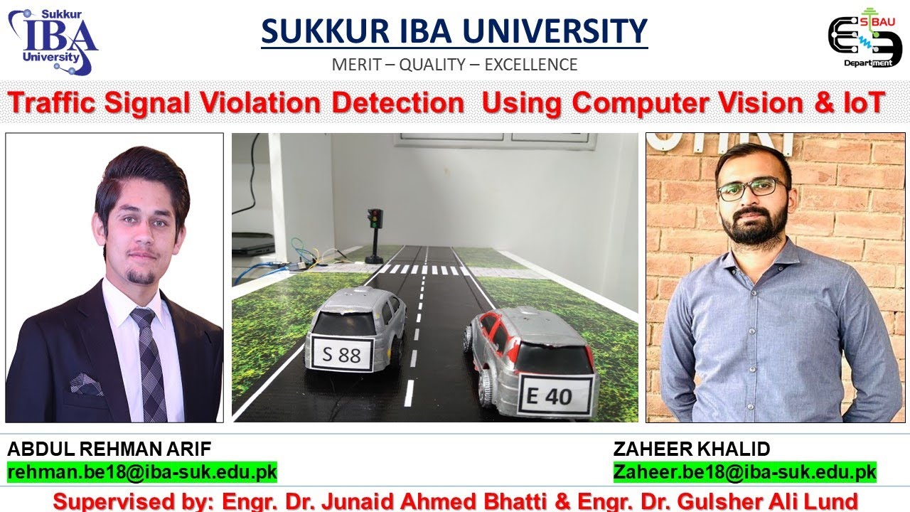 Traffic Signal Violation Detection Using Computer Vision & IoT - YouTube