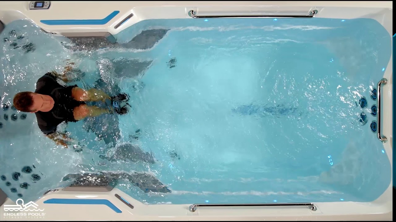 Swim Spa Water Workout: Seated Leg Extensions - YouTube