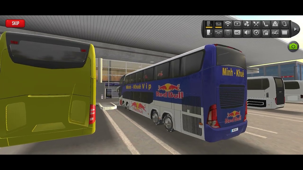 skin red bull bus simulator minh khuê vip - YouTube