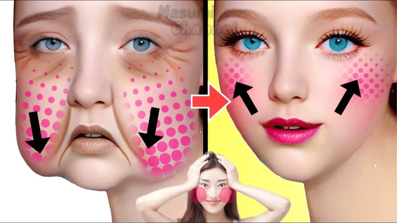 10MINS DAILY CHEEK LIFT MASSAGE FOR SAGGING CHEEKS, LAUGH LINES AT HOME ...