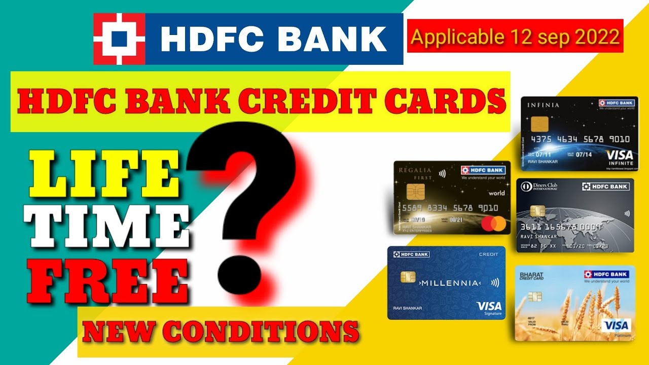 Life time free Hdfc credit card ? New conditions | How to make HDFC ...