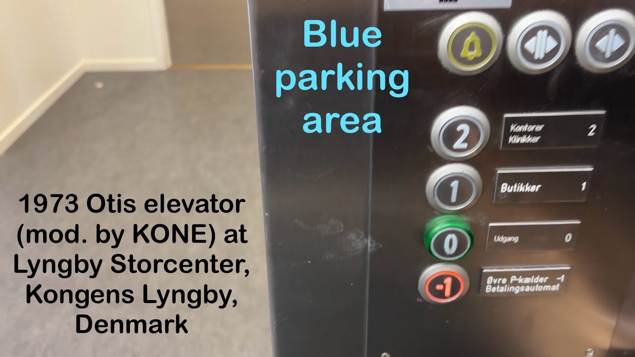1973 Otis elevator (modernised by KONE) at Lyngby Storcenter, Kongens ...