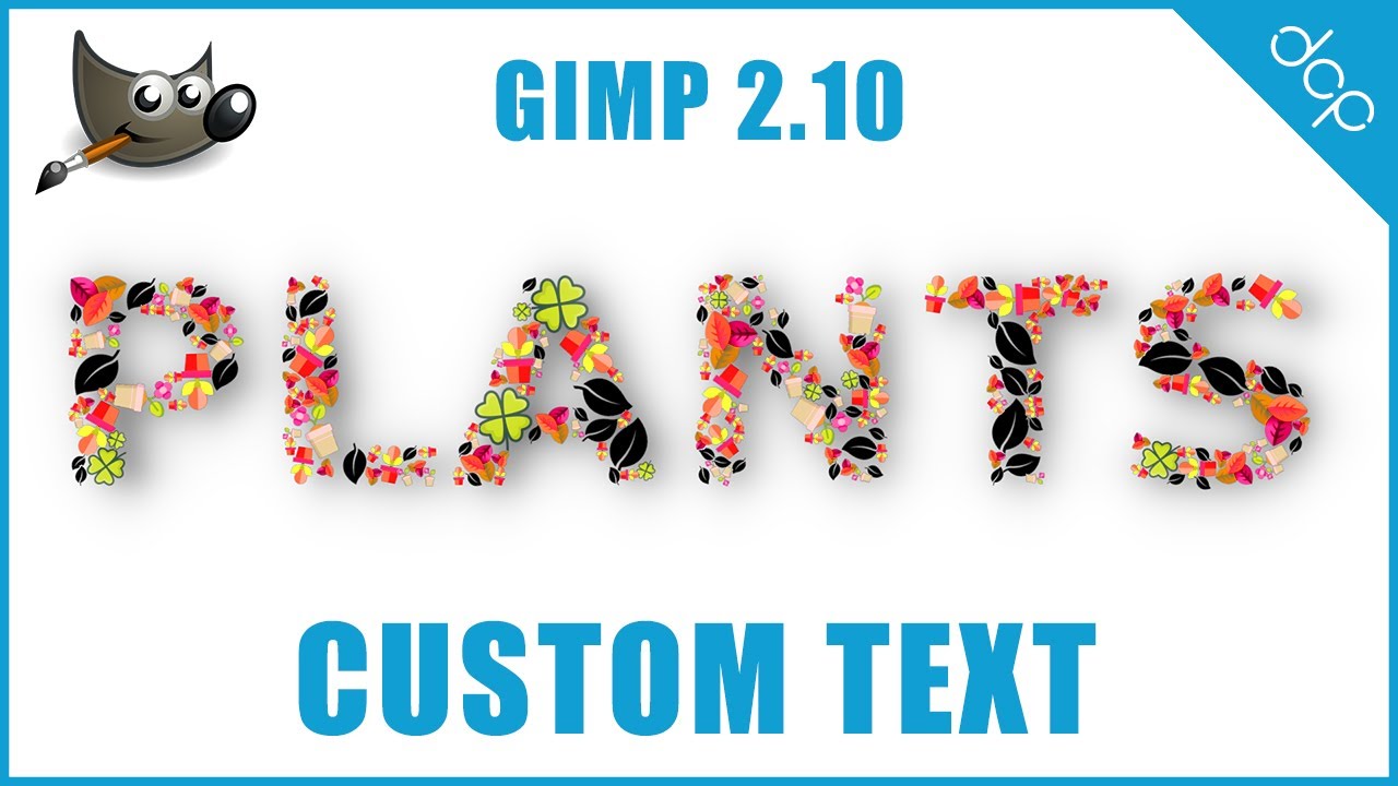 GIMP 2.10 Text Tutorial - YouTube