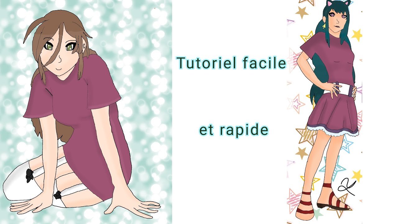 Tuto fan art facile et rapide - YouTube
