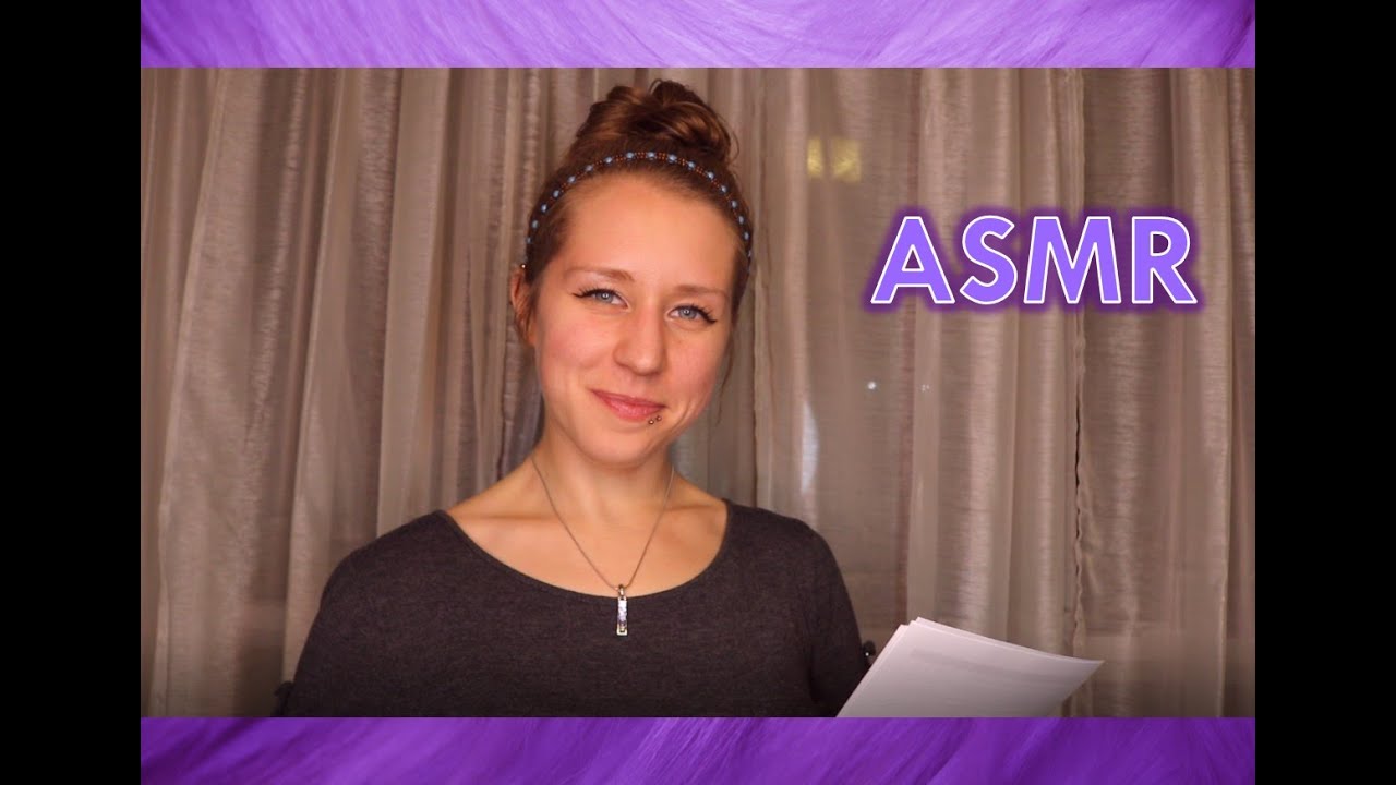 ASMR - Personality and Mood Questionnaire Session - YouTube