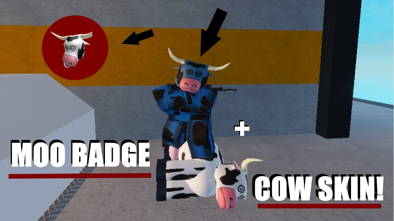 *HOW TO GET THE SECRET COW SKIN AND MOO BADGE IN ARSENAL!*(Roblox ...