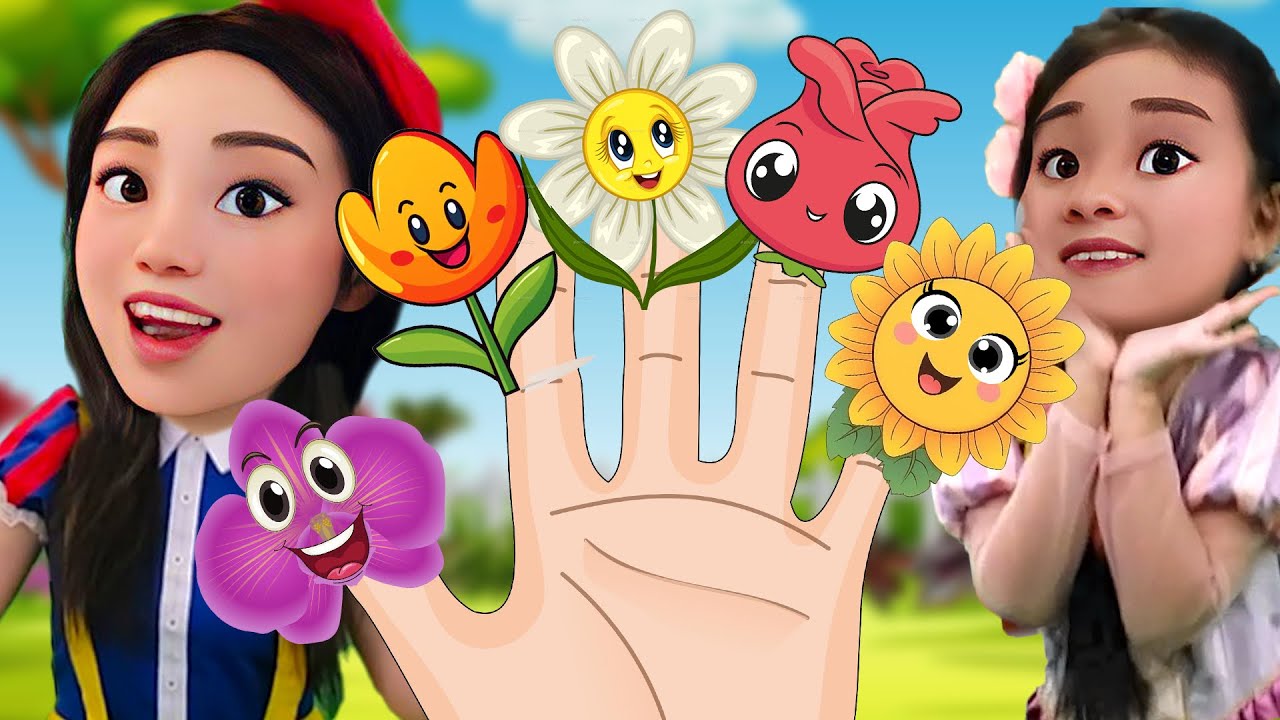 Flowers Finger Family | Nursery Rhymes | DoReMi Kids Songs - YouTube
