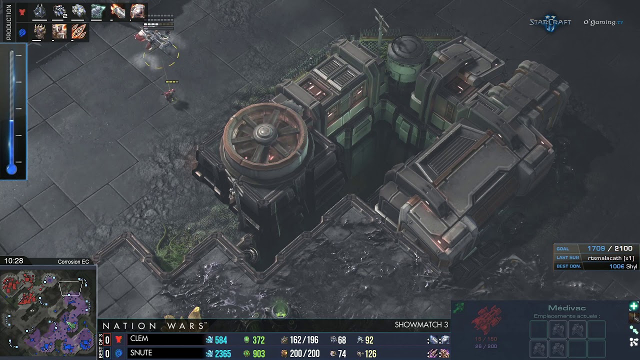 (HD998) Clem vs Snute - TvZ - Starcraft 2 Replays [FR] - YouTube