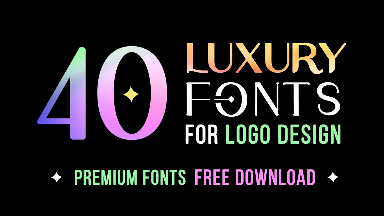 40 Luxury Adobe Stock Fonts For Logo Design | Adobe Stock Fonts - YouTube