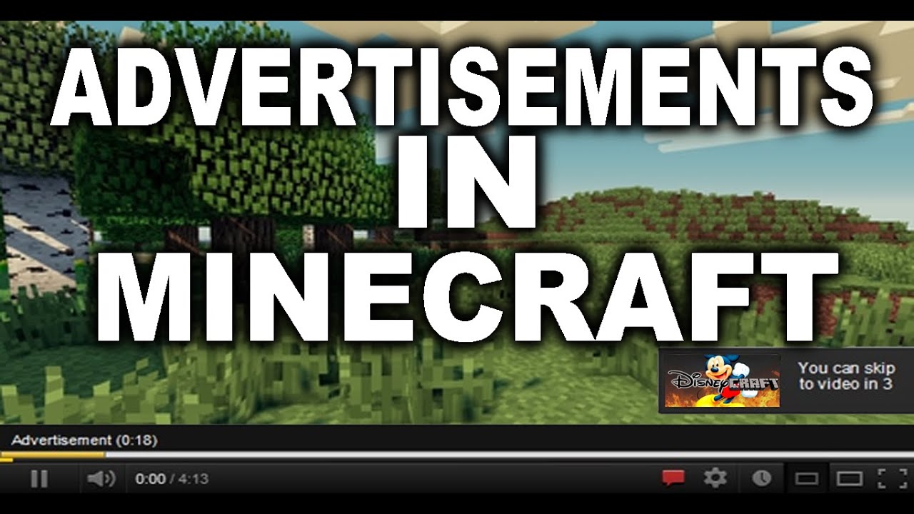 If There Were Advertisements in Minecraft - YouTube