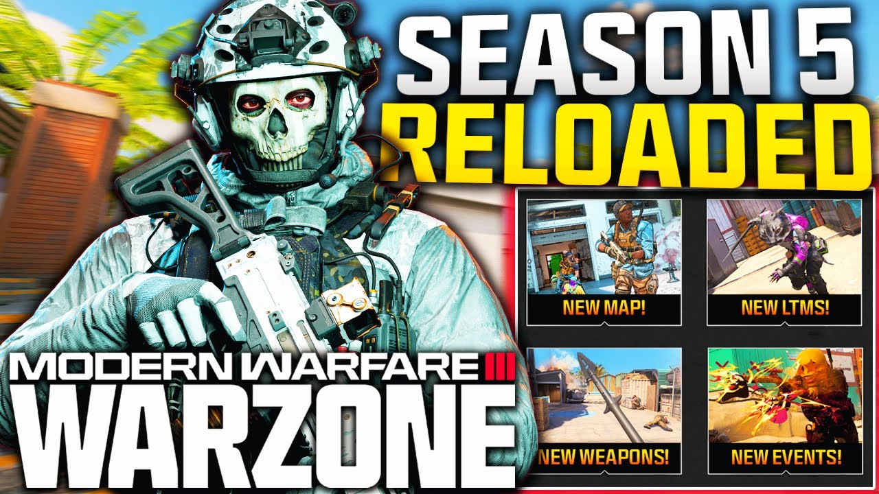 WARZONE: Massive SEASON 5 RELOADED UPDATE Fully REVEALED! NEW WEAPONS ...