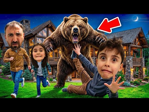 ESLEM YUSUF DEV AYI EVİMİZE GİRDİ!? EYVAH KAPIYI SAKIN AÇMAYIN!? 