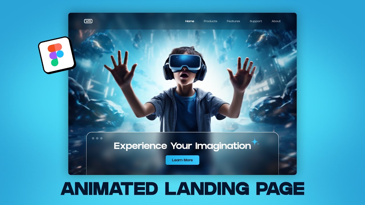 Figma LANDING PAGE ANIMATION Using Figma Prototypes | Figma Tutorial - YouTube