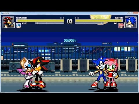 MUGEN SHADOW AND ROUGE VS SONIC AND AMY PART 3-3
