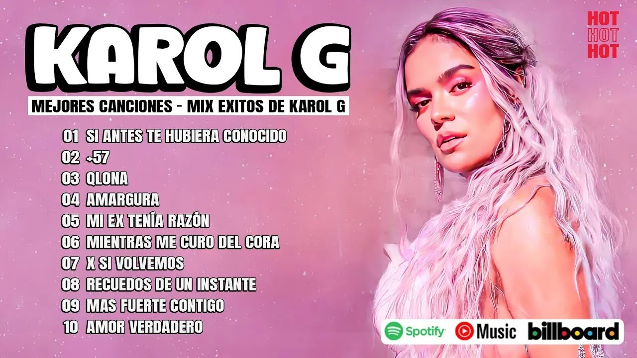 Karol G Grandes Éxitos Mix 2025 - Lo Más Popular de Karol G - Canciones ...
