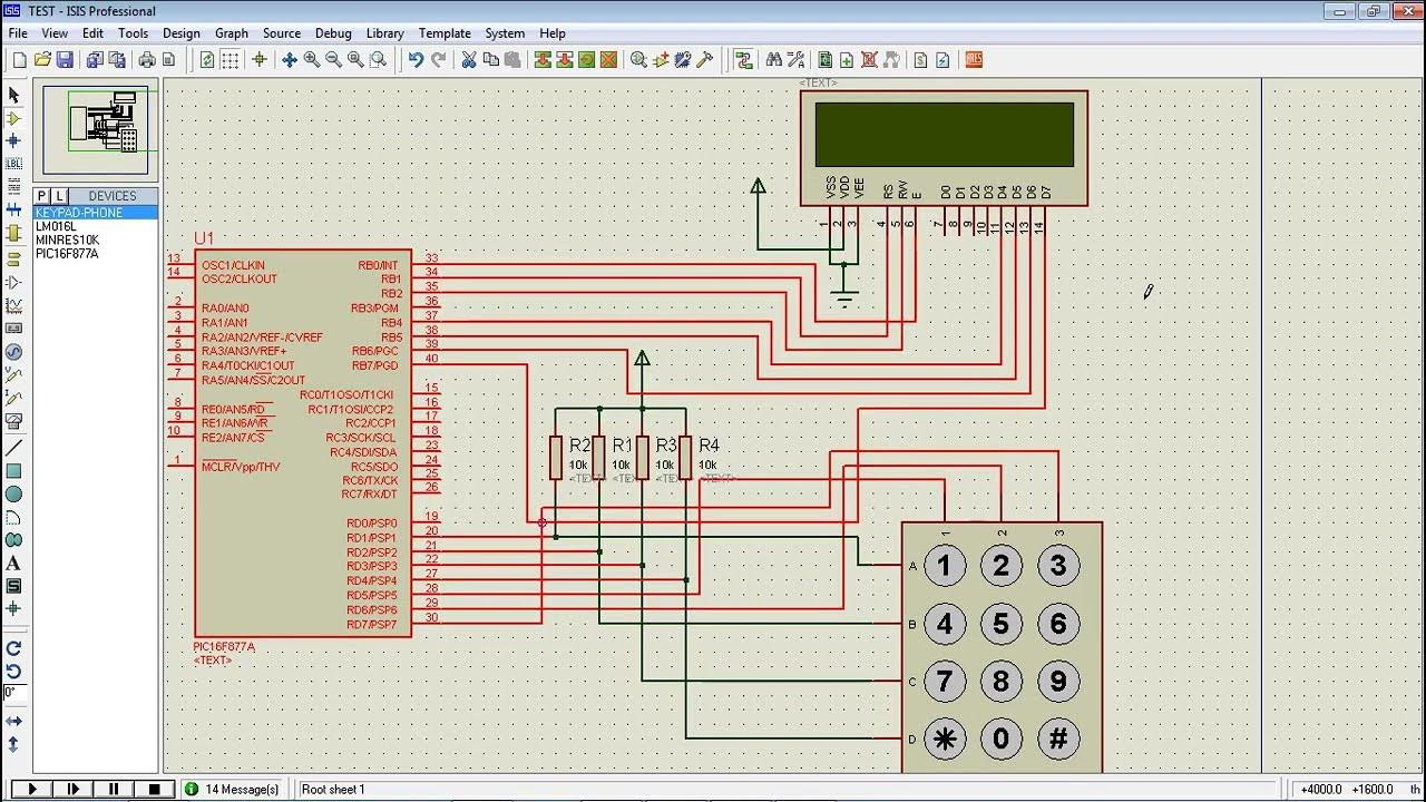 How to keypad phone interfacing with PIC Microcontroller Bangla Tutorial - YouTube