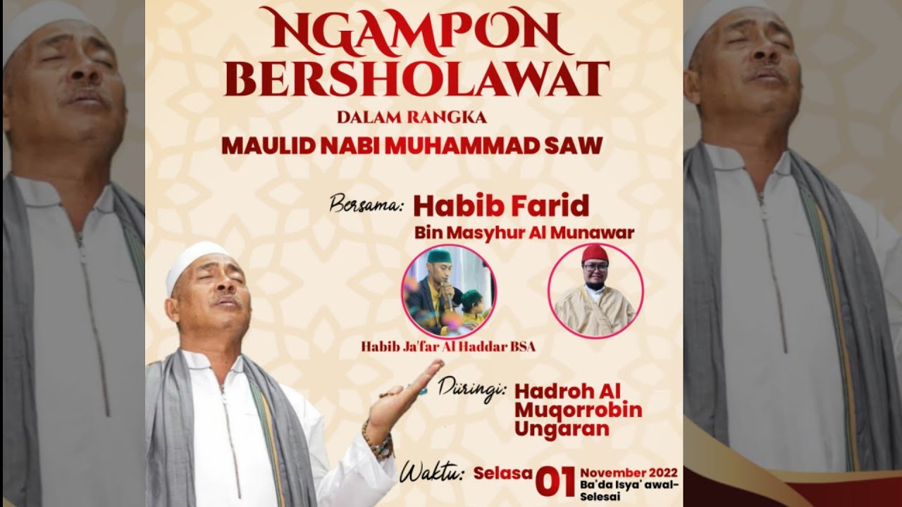 Ngampon Bersholawat bersama Habib Farid bin Masyhur Al Munawar ...