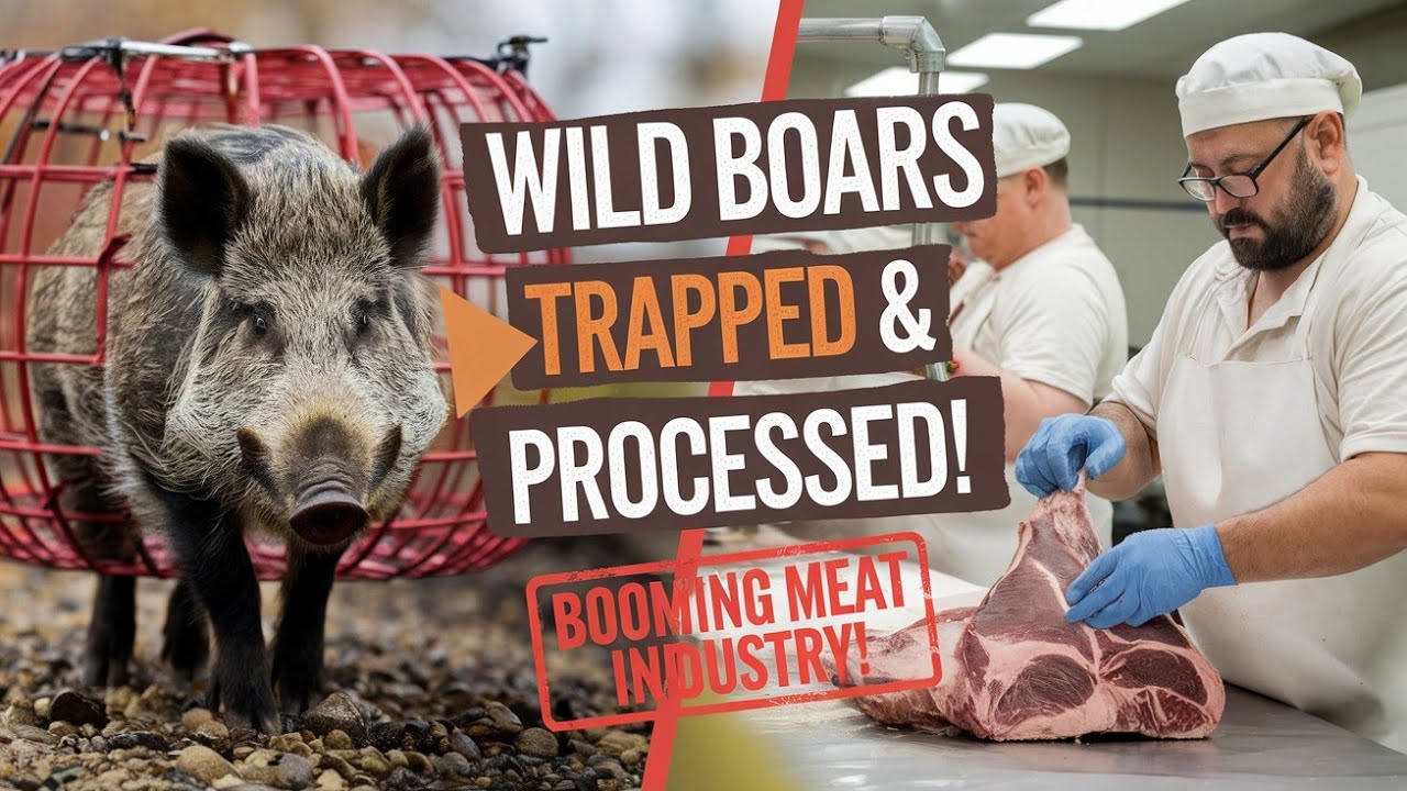 How Millions of Wild Boars Are Trapped & Processed: Inside the Boar ...