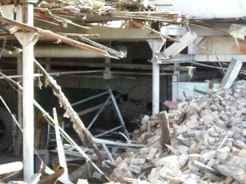 Middletown Ohio Sorg paper Mill 2 shot of interior from demolition ...