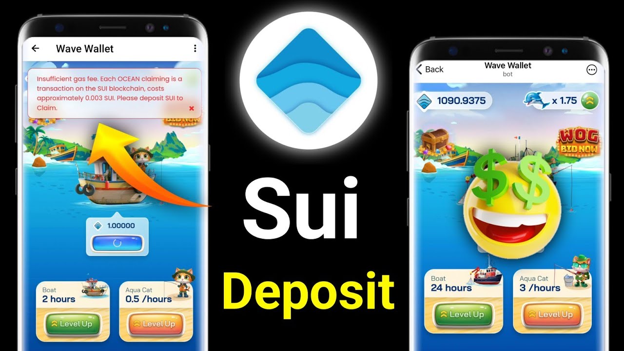 Wave wallet sui deposit || Wave wallet ocean mining || Wave wallet withdraw - YouTube