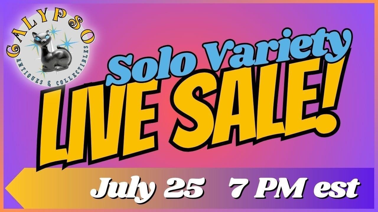 Solo Fast Paced Live Sale ! Vintage Variety! Deals ! - YouTube