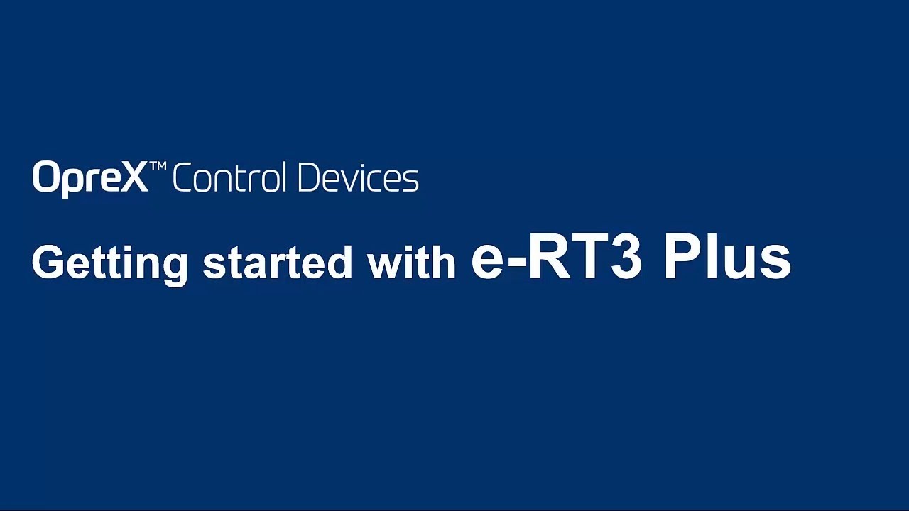 Getting started with e-RT3 Plus - YouTube