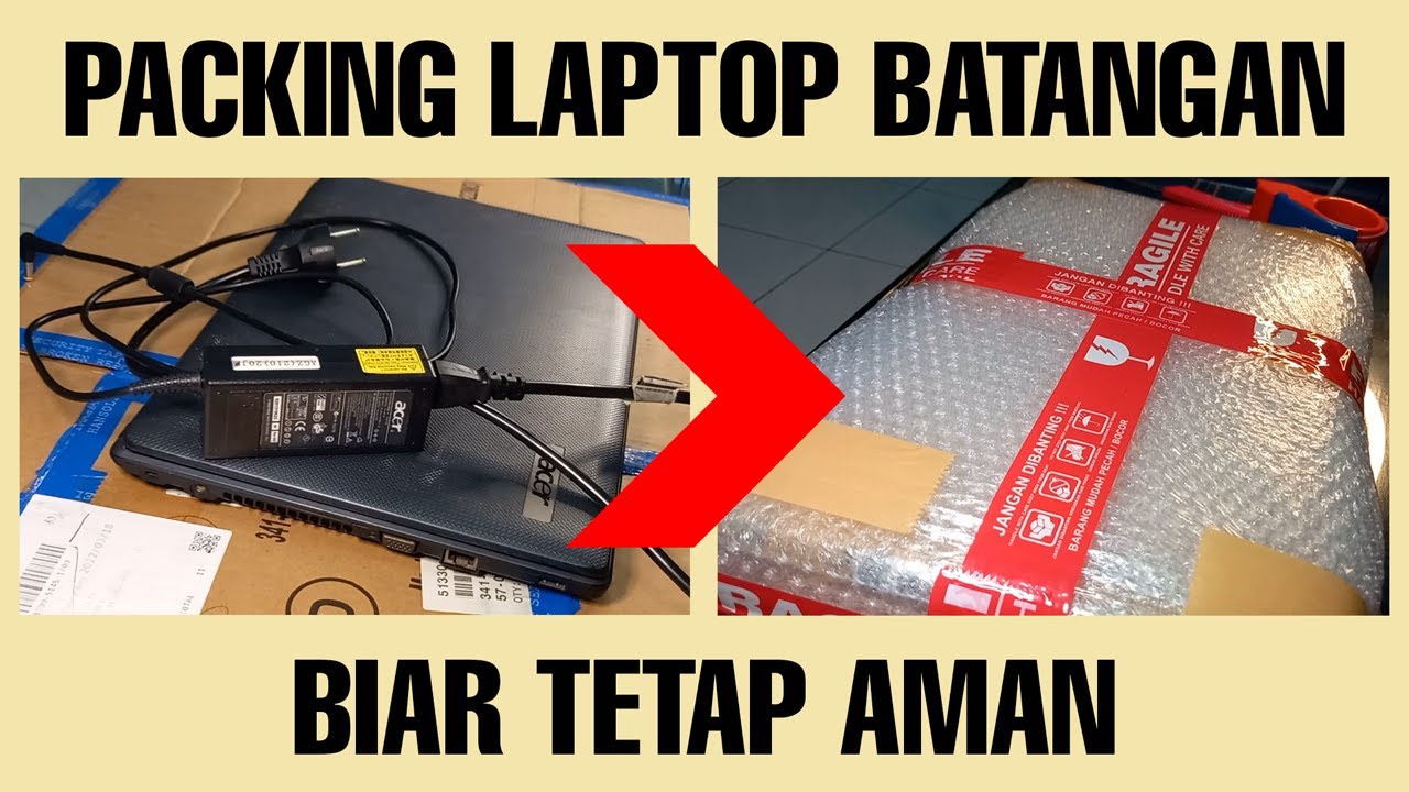 Beginilah Cara Packing Laptop Batangan Pakai Dus Bekas Beli di Pinggir ...