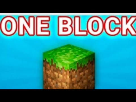 minecraft one block 100 days survival day 1 - YouTube