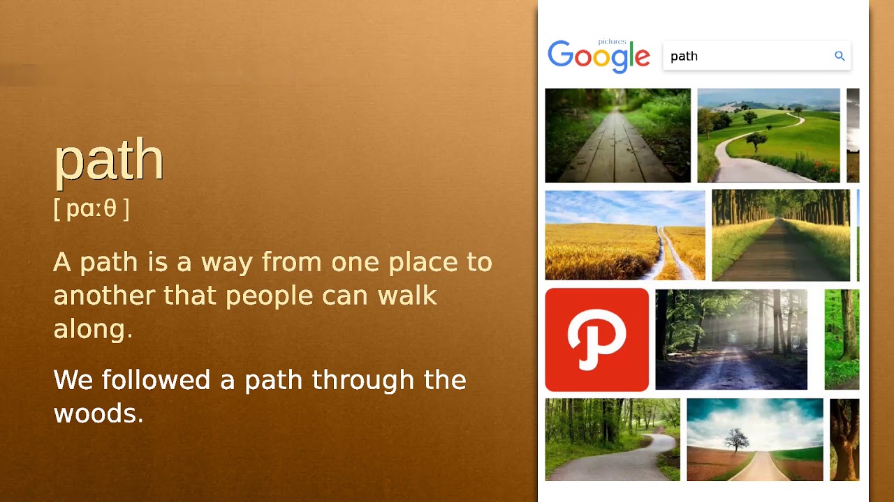 Path : A2 level english vocabulary lesson, www.LipLix.com - YouTube