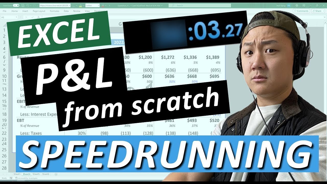 Excel Speedrunning a simple P&L (from scratch) - YouTube
