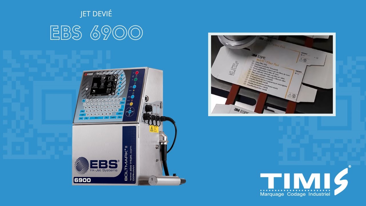 Marquage emballage | Marquage jet dévié | Dépileur | EBS 6900 - YouTube