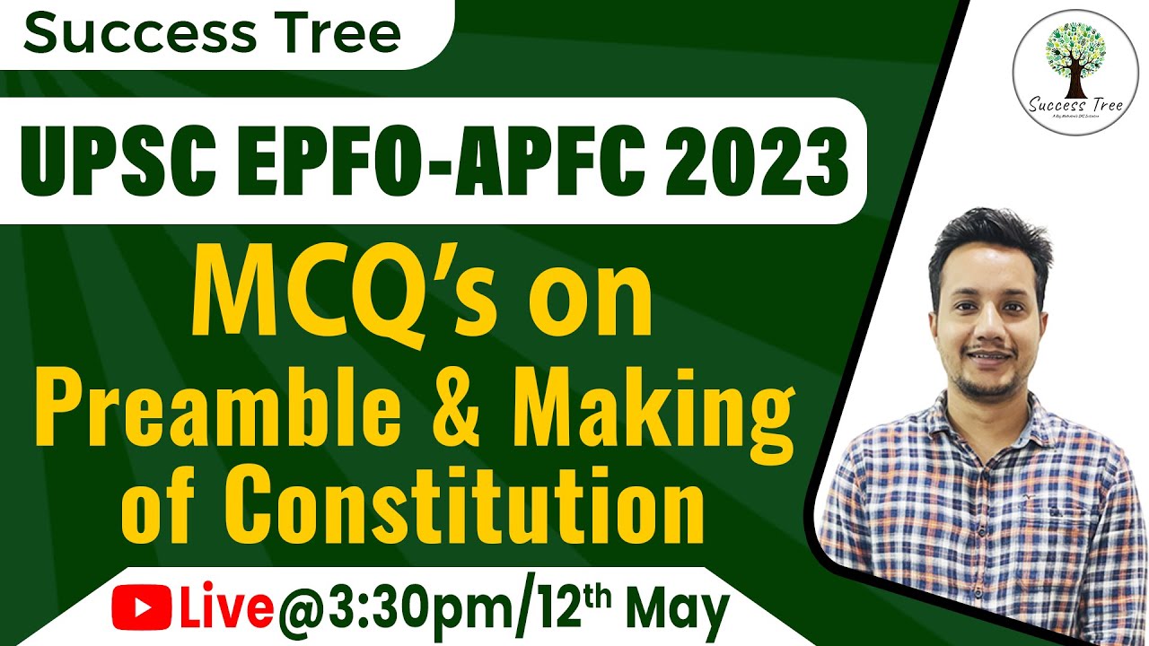 MCQ's on Preamble & Making of Constitution | Polity | UPSC EPFO/APFC ...