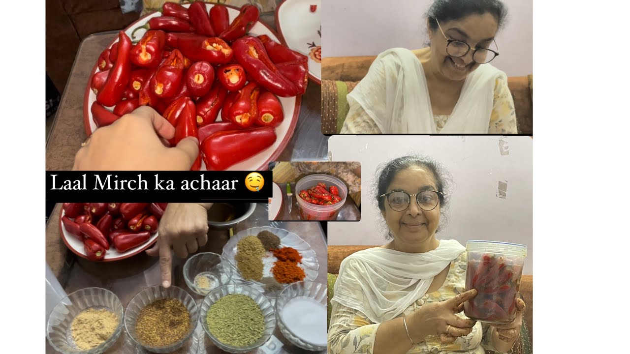 Laal Mirch Ka Achaar || Specially Jamai Raja Ki Demand Par😂😂 || - YouTube