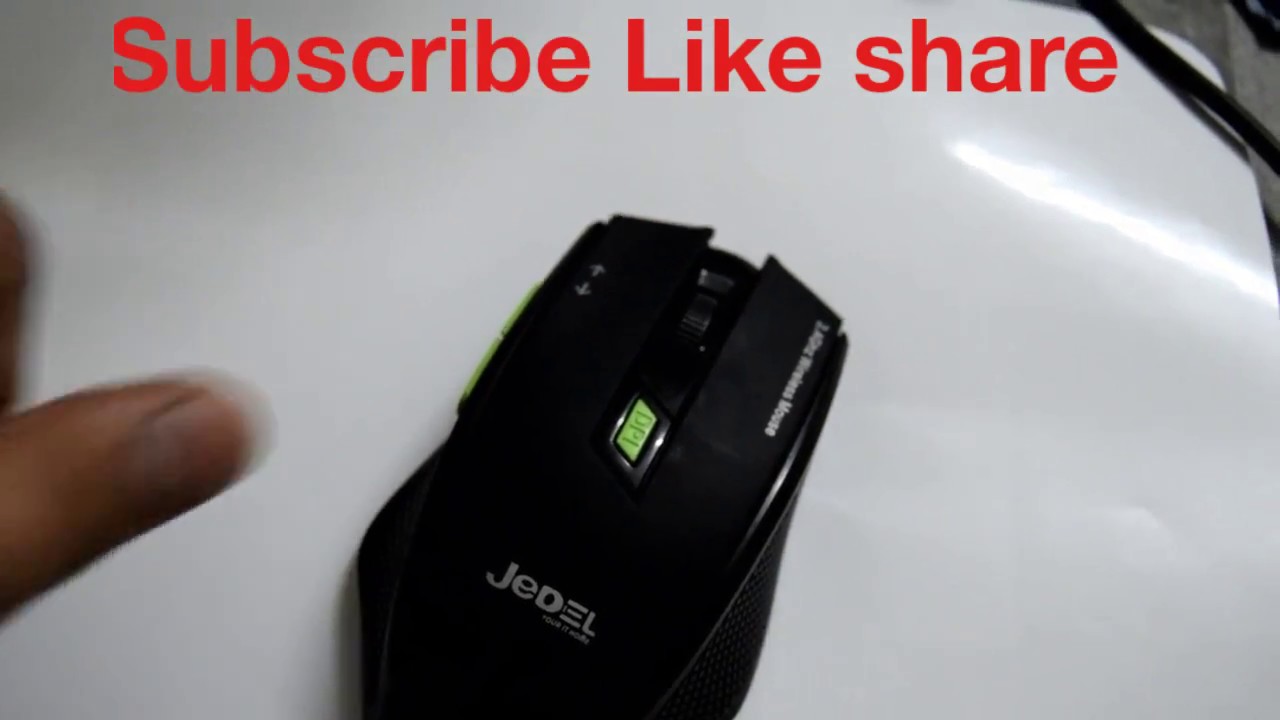 How To Use Jedel Wireless Mouse - YouTube
