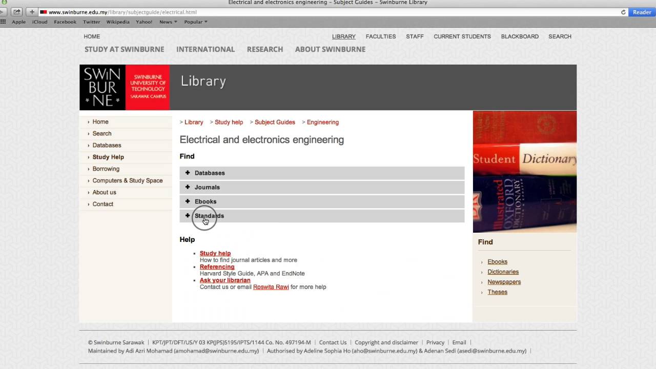 4 How to use Swinburne Library Databases Using Subject Guide - YouTube
