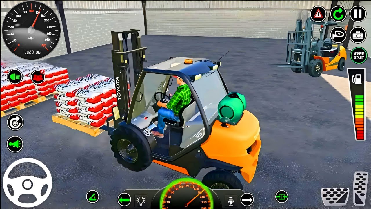 Forklift Simulator JCB Game 3D - Heavy Forklift Transport - Cargo Truck ...