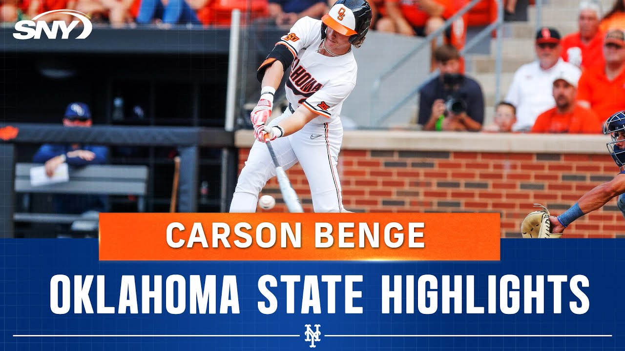 Mets 2024 Draft Pick Carson Benge Highlights at Oklahoma State | SNY ...
