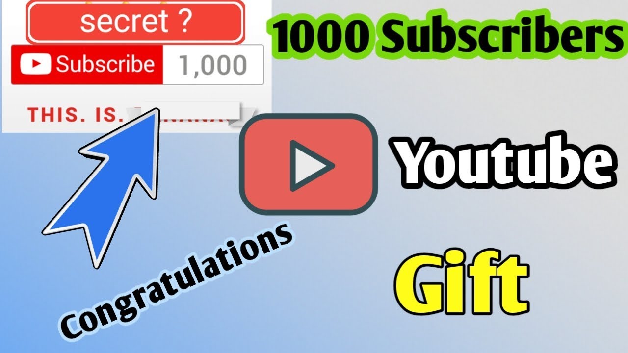 1000 Subscribers Gift From Youtube | Congratulations gift from Youtube ...