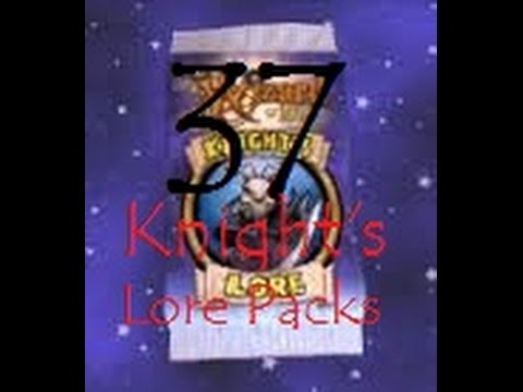 Opening 37 Knight's Lore Packs In Wizard101 - YouTube