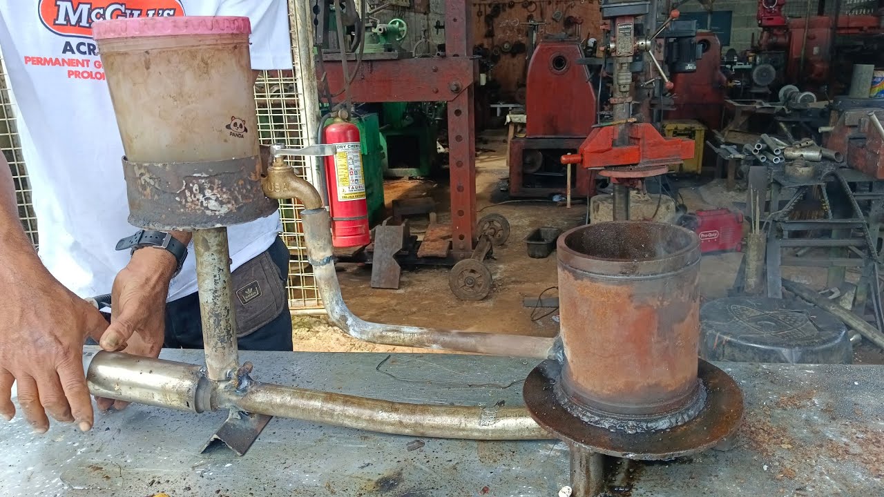 How to make Kalan de Used Oil with Blue Flame.(new design). - YouTube