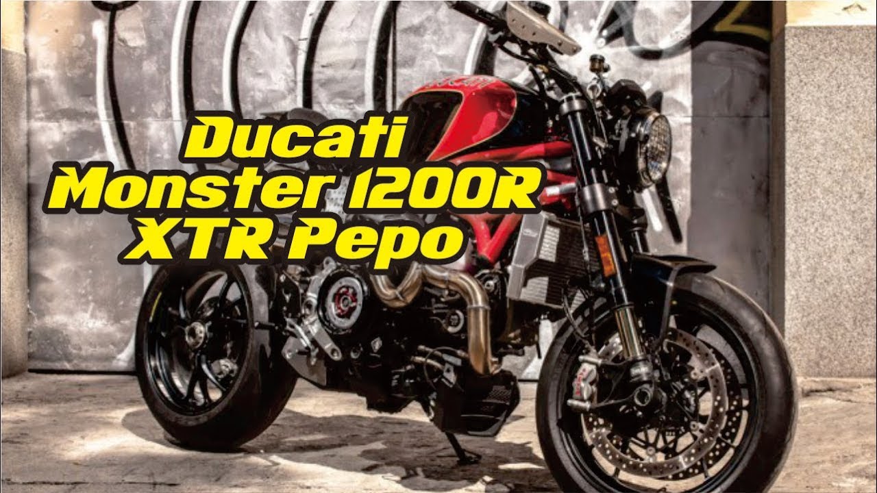 Custom Ducati Monster 1200 R built by XTR Pepo - YouTube