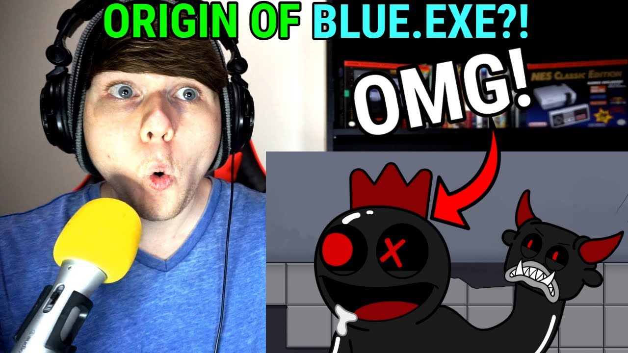 ORIGIN of BLUE.exe?! (Cartoon Animation) @GameToonsOfficial REACTION ...