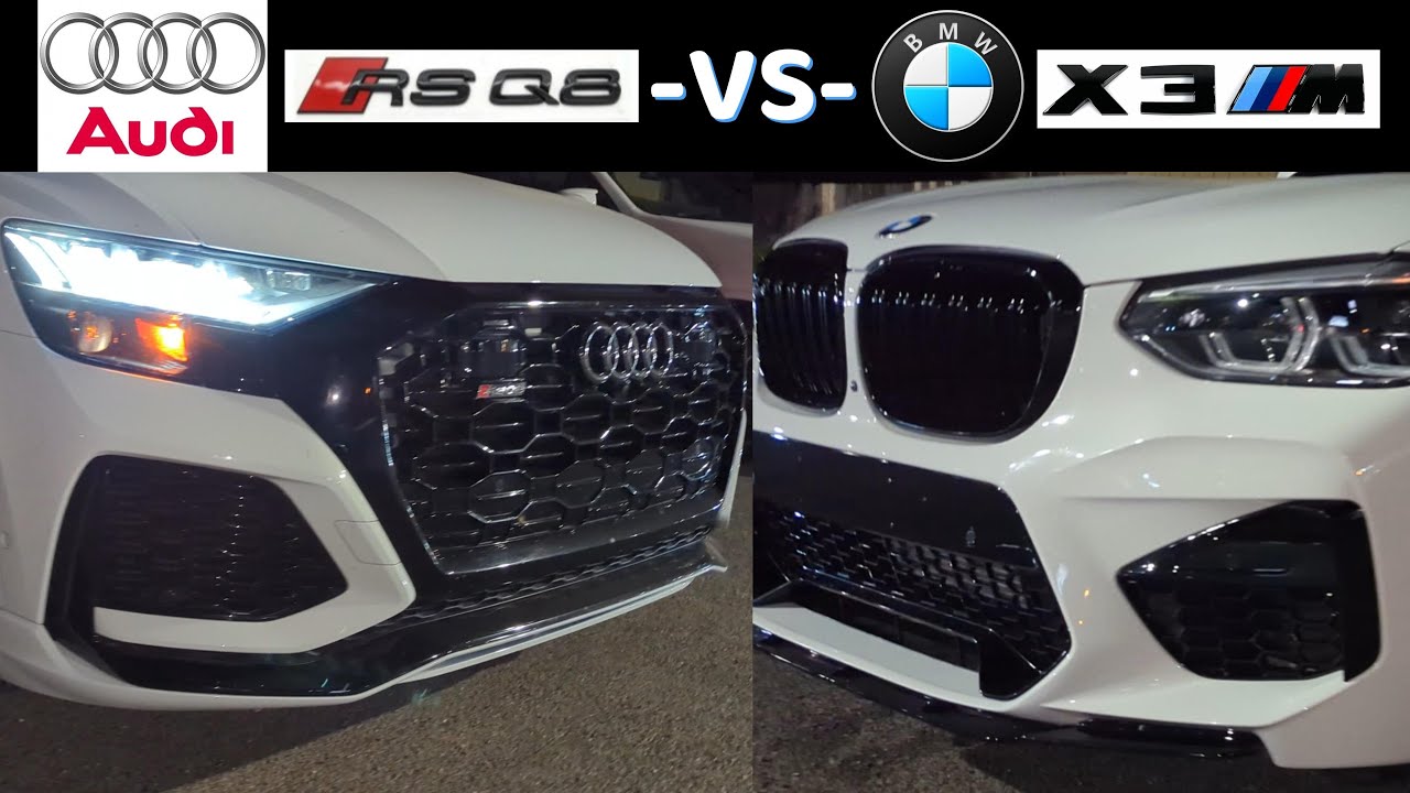 RACE: Audi RS Q8 vs BMW X3 M - Both Tuned - YouTube